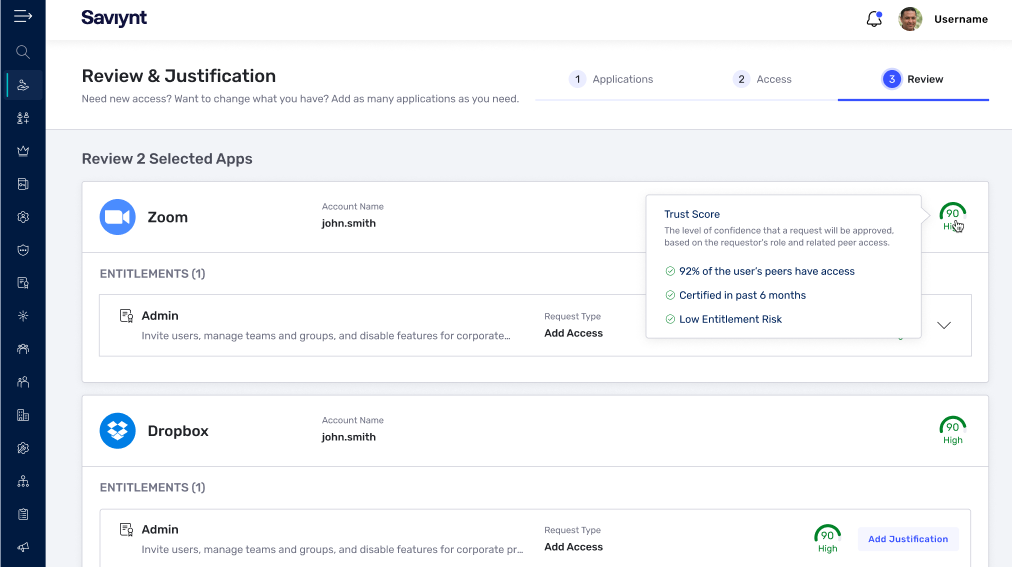 Simplify the Access Request and Approval Process with Intelligent Recommendations | Saviynt
